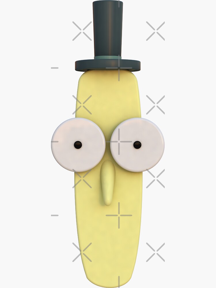 "Mr. Poopybutthole 3D - Rick And Morty" Sticker by MattKC | Redbubble