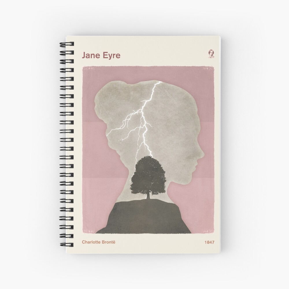 "Charlotte Brontë "Jane Eyre", " Spiral Notebook for Sale by ...