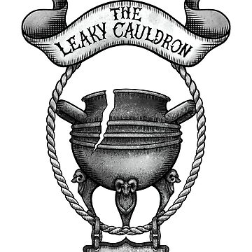 "Leaky Cauldron Desing" Sticker by Darkynere | Redbubble