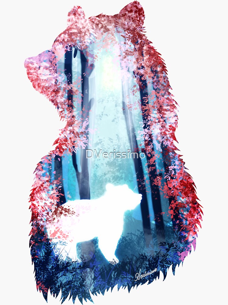 "Spirit Bear" Sticker for Sale by DVerissimo | Redbubble