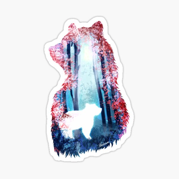 "Spirit Bear" Sticker for Sale by DVerissimo | Redbubble