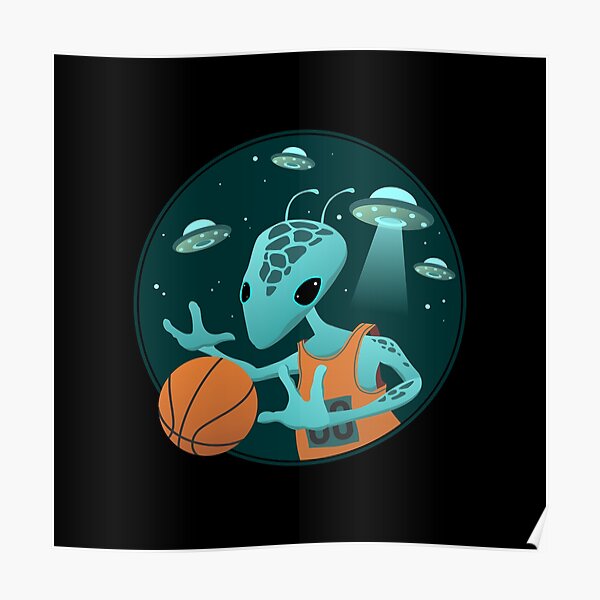 "alien basketball" Poster for Sale by idhambadhawi | Redbubble