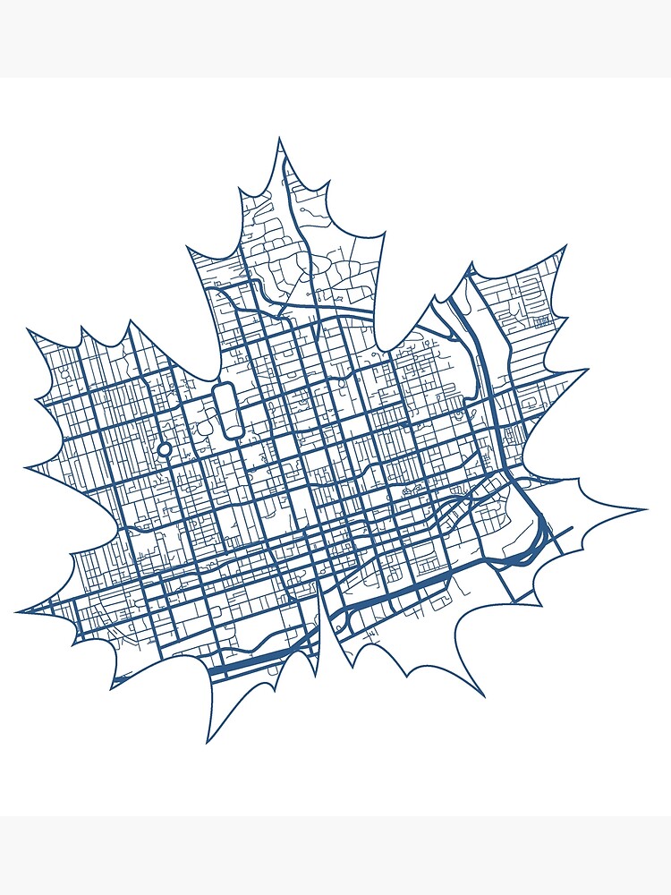 "Toronto Maple Leaf Map" Poster by 1906creative | Redbubble