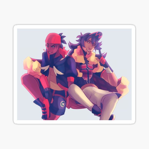 "Rivals!" Sticker for Sale by Nolvini | Redbubble