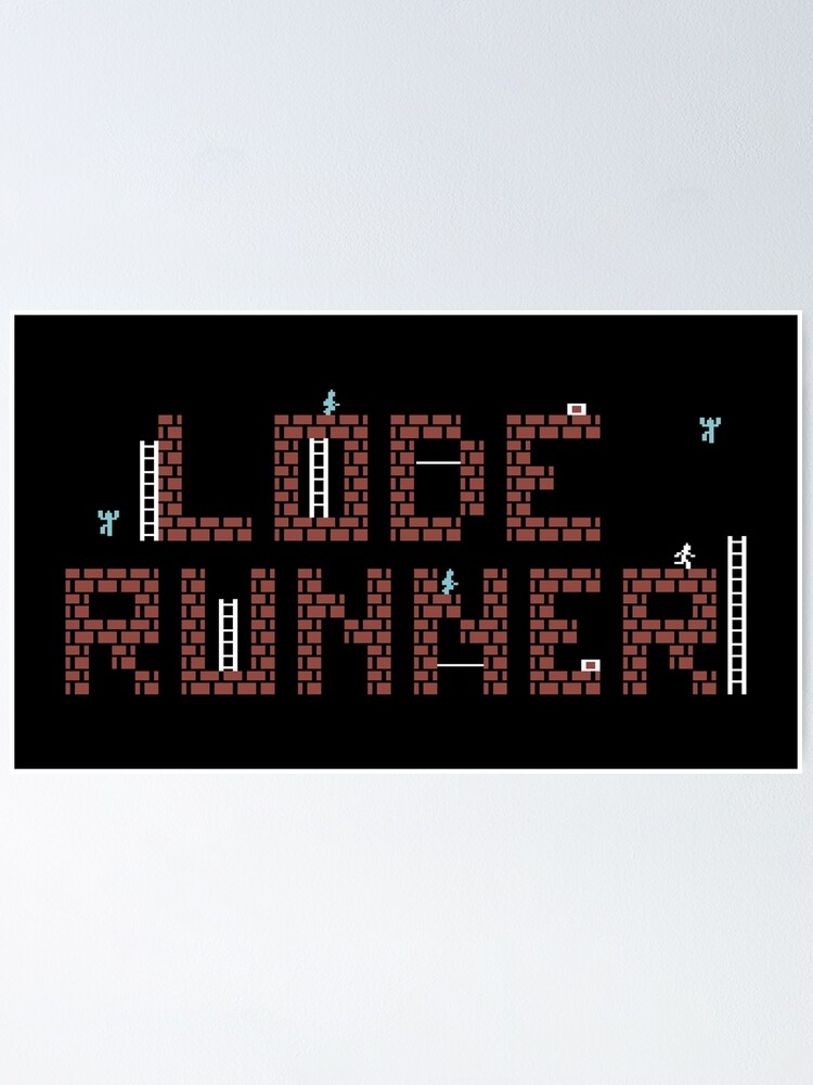 "Lode Runner" Poster by ilovethec64 | Redbubble