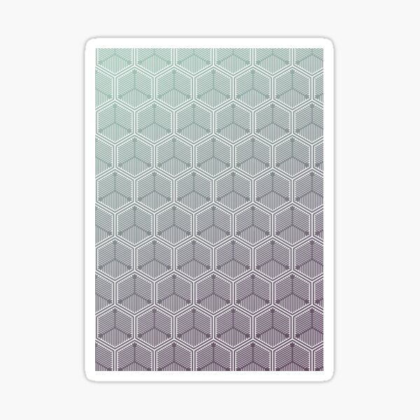 "Hexagon pattern" Sticker for Sale by Blacklinesw9 | Redbubble