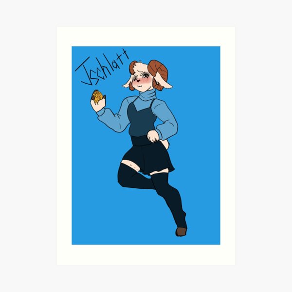 "Jschlatt e girl" Art Print by Ariacandy1 | Redbubble