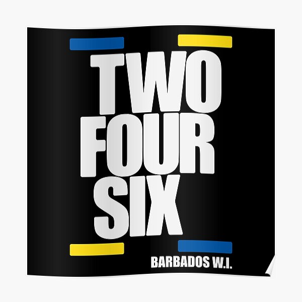 "Barbados International Telephone Code White" Poster for Sale by ...