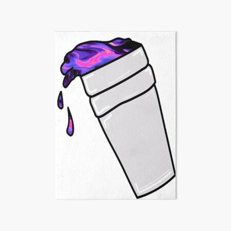 "Lean Double Cup Psychedelic Trippy Drip" Art Board Print for Sale by ...