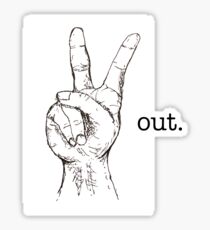 Peace Out Emoji Stickers | Redbubble