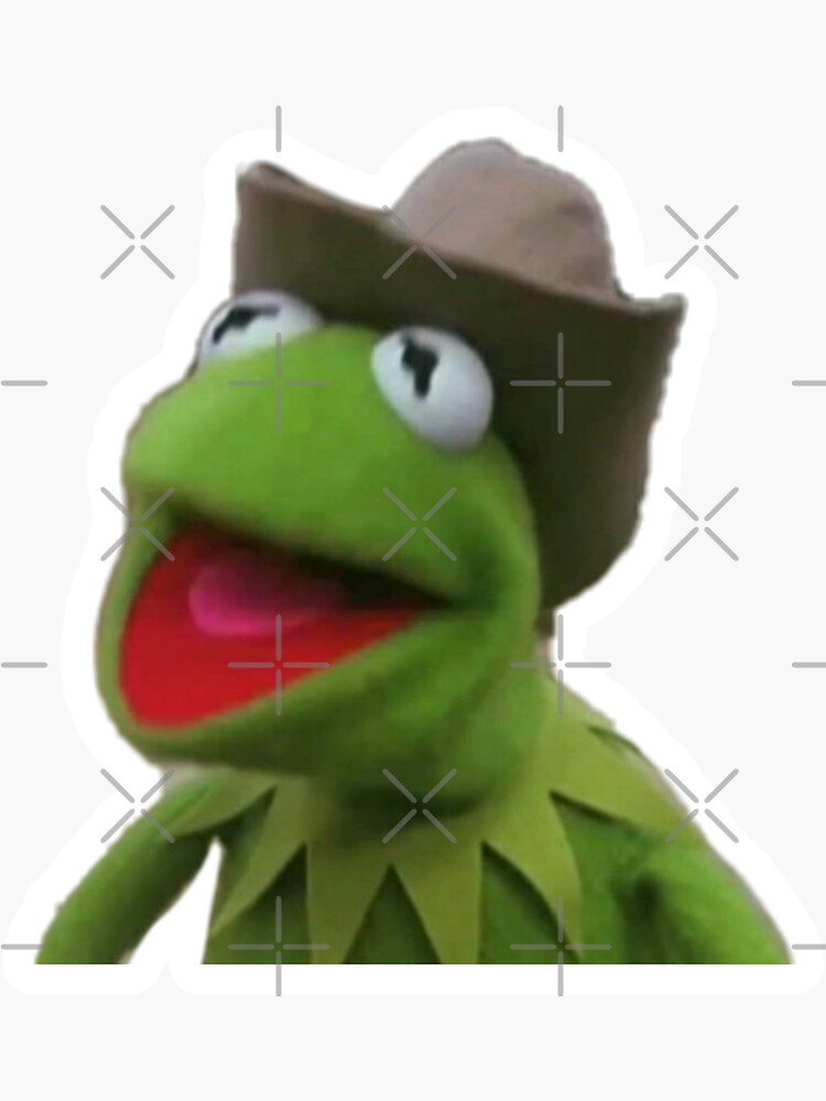 "Kermit Cowboy" Sticker by aliisongilbert | Redbubble