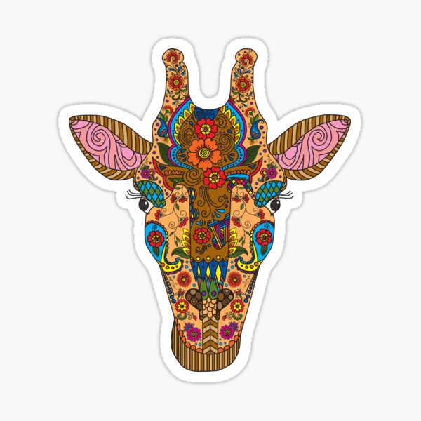 "Alani The Giraffe" Sticker for Sale by RaeInWonderland | Redbubble