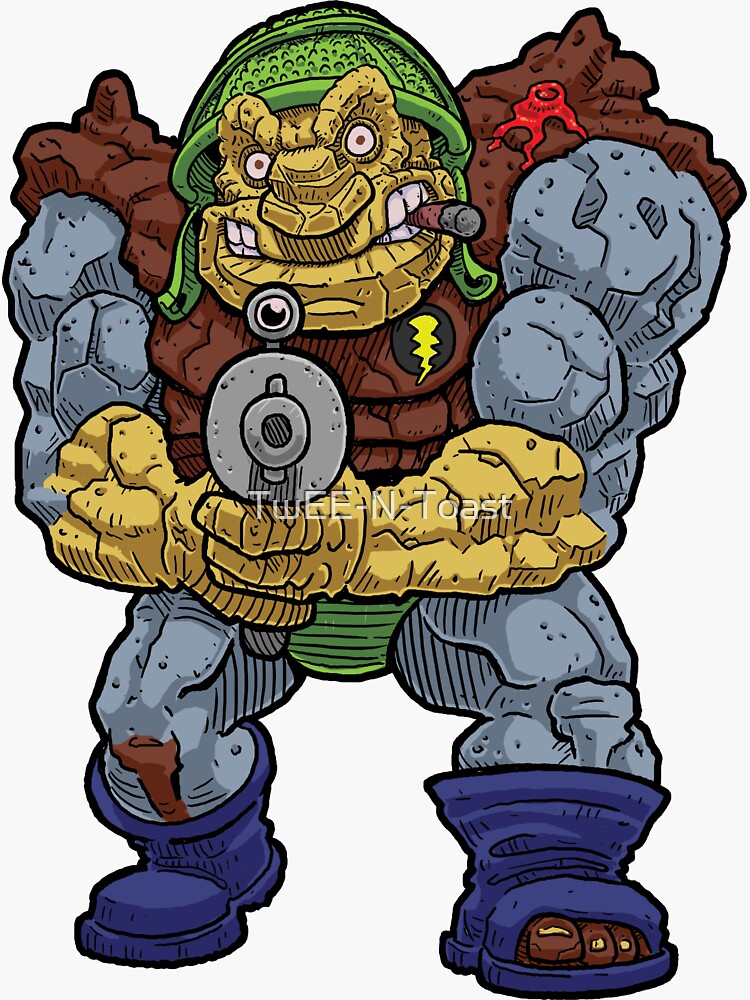 "Ninja Turtle villain, General Traag, Stone Soldier from Dimension X ...