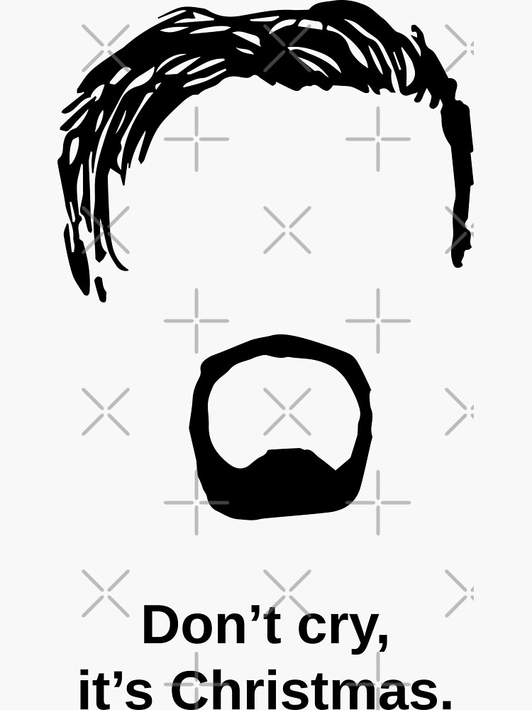 "David Brent - Don't cry it's Christmas" Sticker for Sale by ...