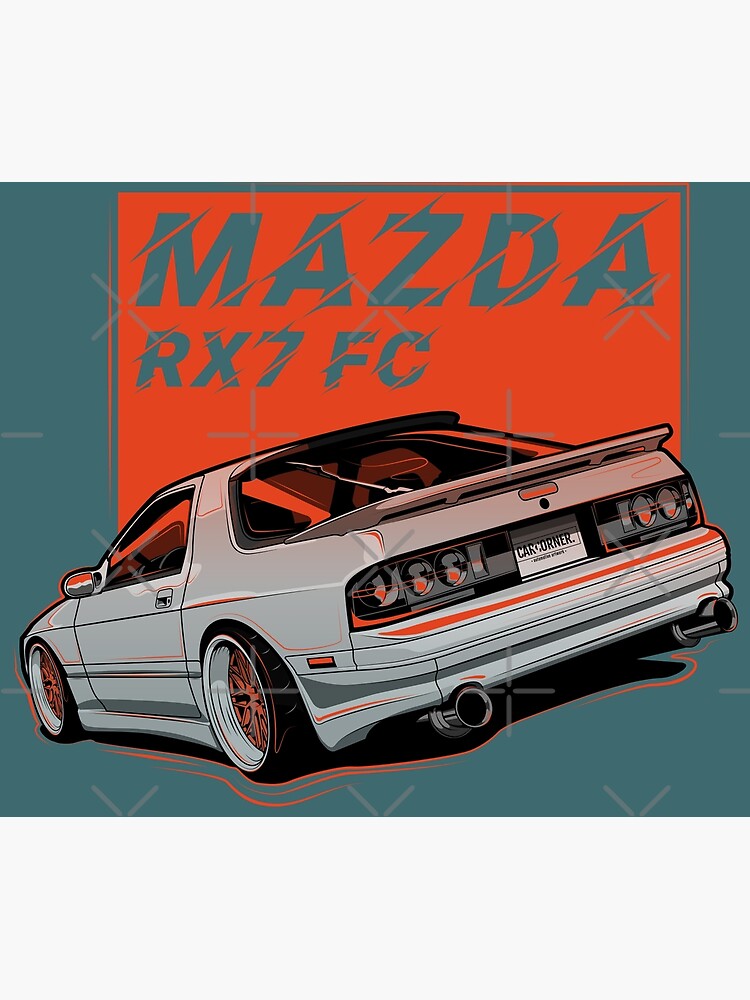 "Mazda RX7 FC3S - CarCorner" Poster for Sale by Car-Corner | Redbubble