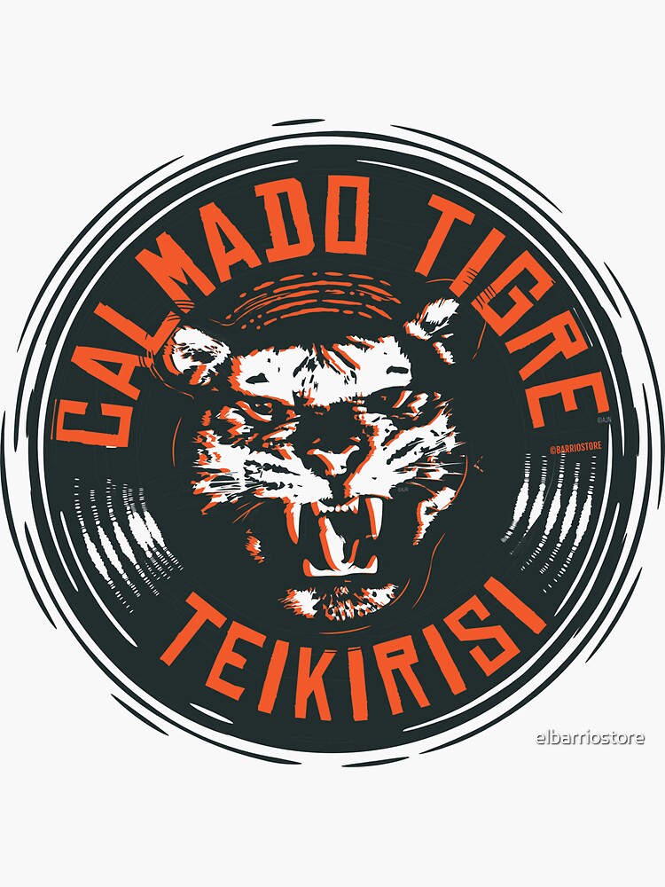 "Calmado Tigre" Sticker for Sale by elbarriostore | Redbubble