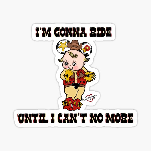 "Cowgirl kewpie " Sticker for Sale by MissCaseyFaye | Redbubble