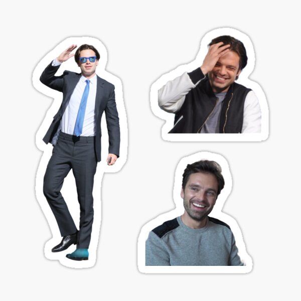 "Sebastian Stan sticker pack " Sticker for Sale by marveluniverse ...