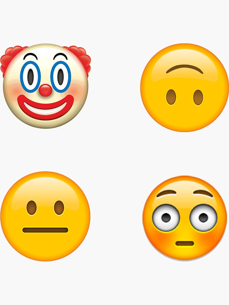 "Awkward Emoji Sticker Pack" Sticker by alyssamio | Redbubble