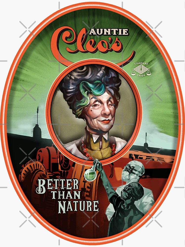 "Auntie Cleo's • Outer Worlds" Sticker for Sale by DBnation | Redbubble