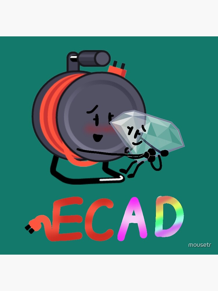 "OSO BFB BFDI Extension Cord and Diamond" Art Board Print for Sale by ...