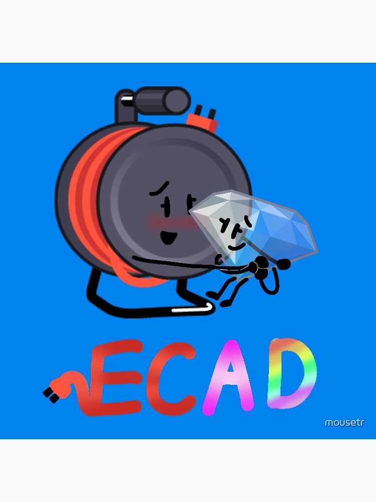 "OSO BFB BFDI Extension Cord and Diamond" Art Print by mousetr | Redbubble