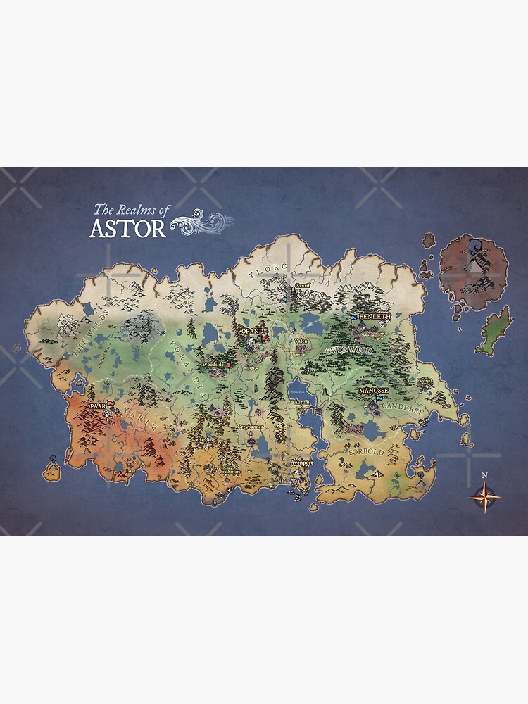 "Map of Astor" Poster by geekychick | Redbubble