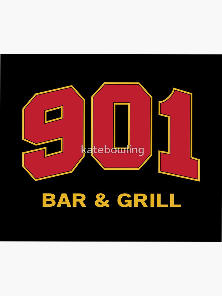 "901 Bar and Grill" Sticker for Sale by katebowling | Redbubble