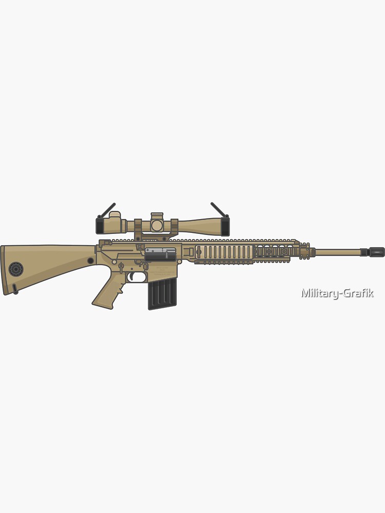 "M110 SASS" Sticker for Sale by Military-Grafik | Redbubble