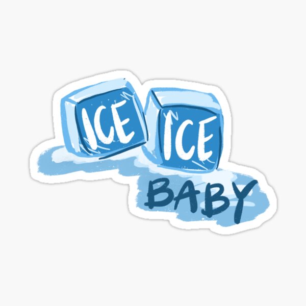 "ice ice baby" Sticker for Sale by Casey Williams | Redbubble