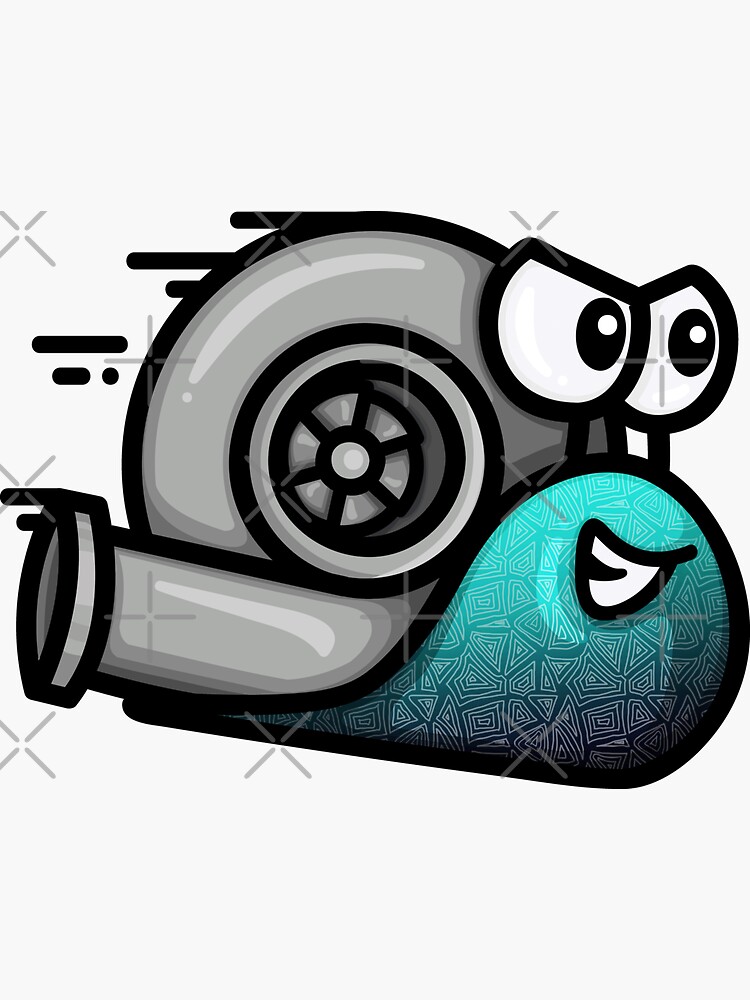 "Turbo Snail - Shattered" Sticker by TswizzleEG | Redbubble