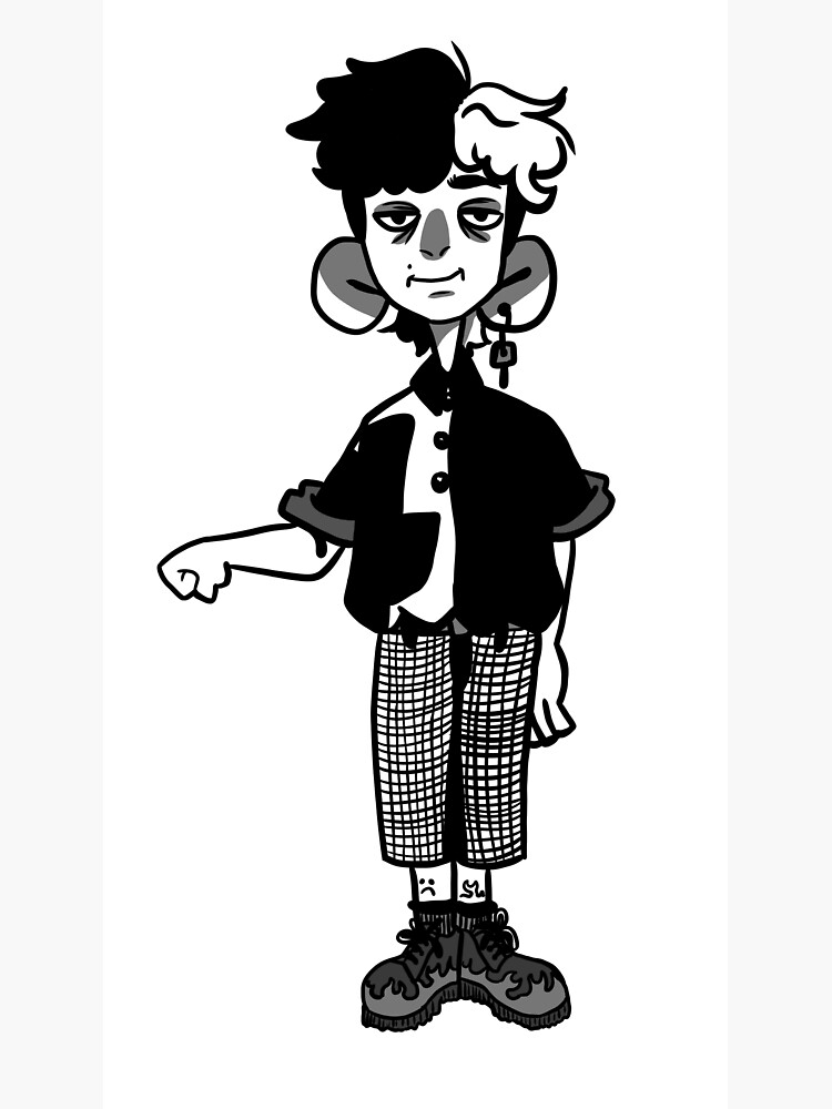 "Edgy boy :)" Sticker for Sale by dumbbteenboy | Redbubble