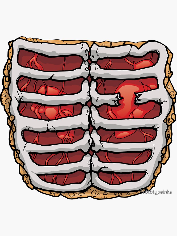 "Evil Undead Creature Chest" Sticker for Sale by Prototypeinks | Redbubble