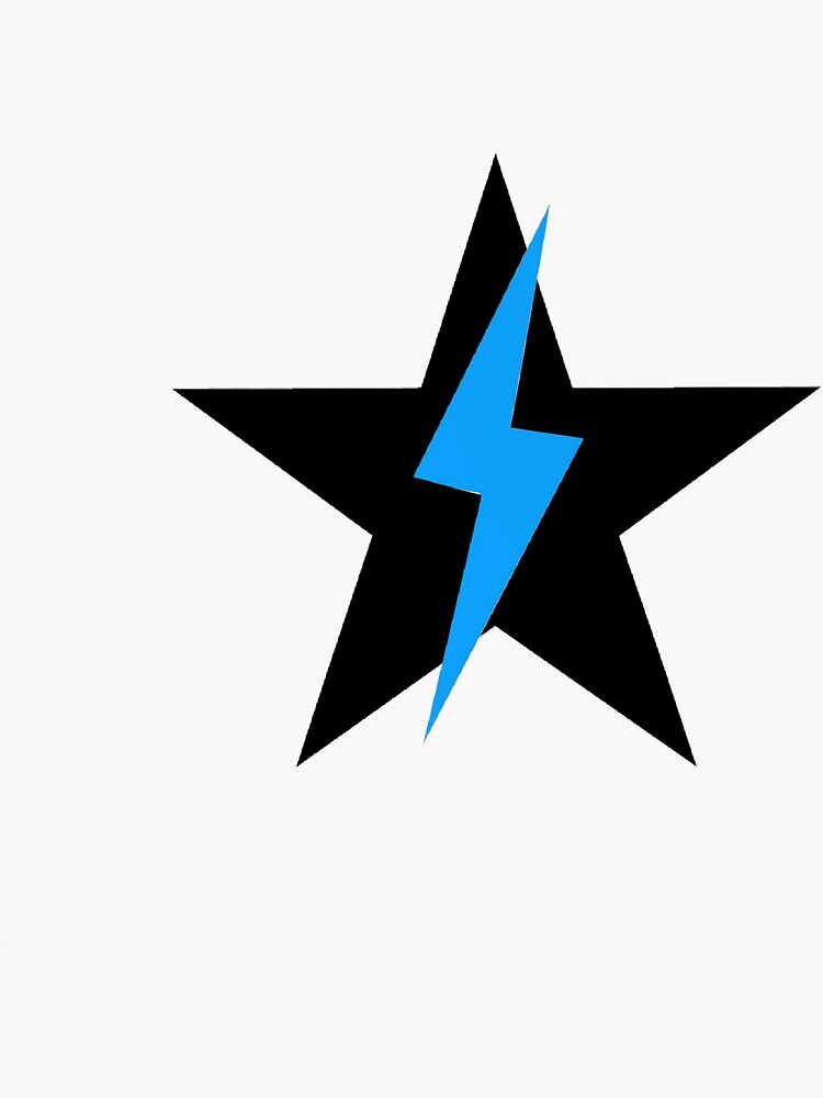"Lightning bolt star" Sticker by PaisleyF1 | Redbubble