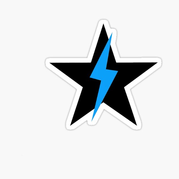 "Lightning bolt star" Sticker by PaisleyF1 | Redbubble