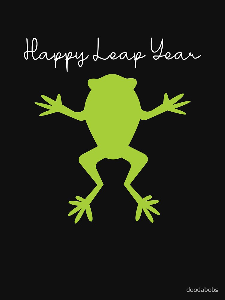  Happy Leap Year 2020 2024 Cute Frog Graphic Design T shirt For Sale 