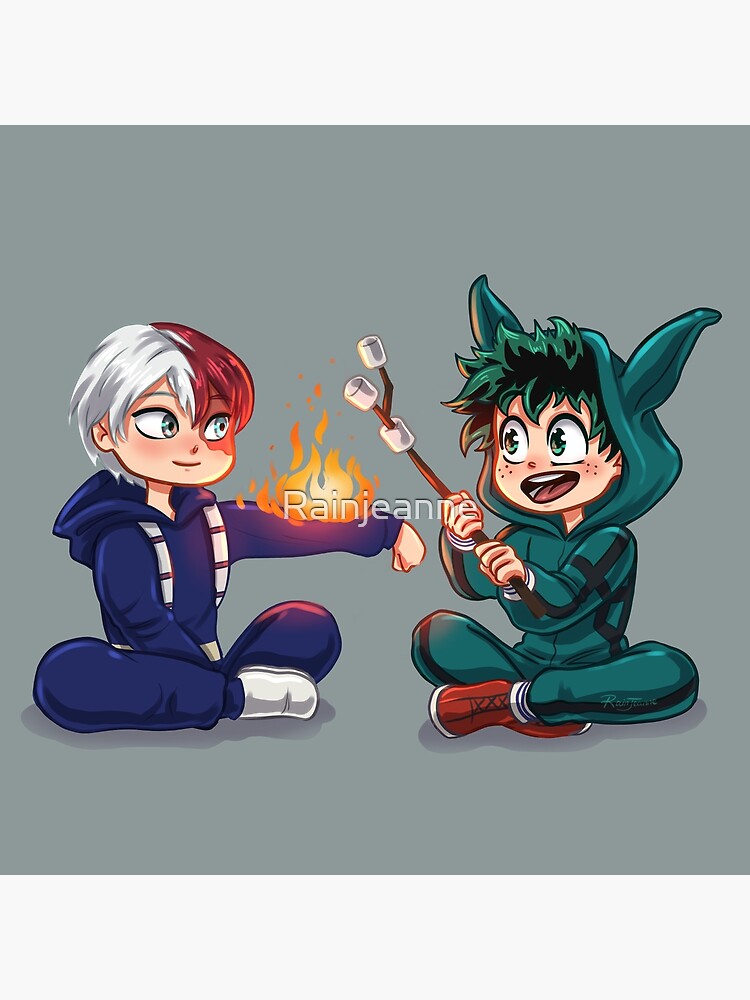"Onesie Midoriya & Todoroki" Poster by Rainjeanne | Redbubble