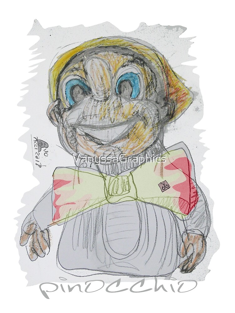 "Hand Puppet PINOCCHIO (Original Drawing by AliceCCI)" Poster by ...
