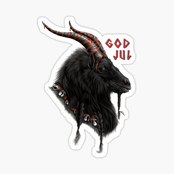"Julbock- God Jul" Sticker for Sale by Delta's Den | Redbubble