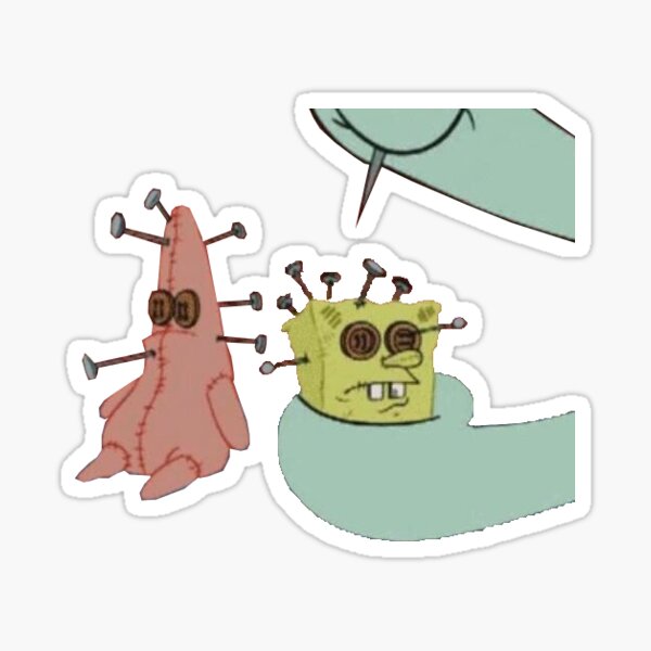 "Spongebob Voodoo" Sticker for Sale by blue-liv | Redbubble