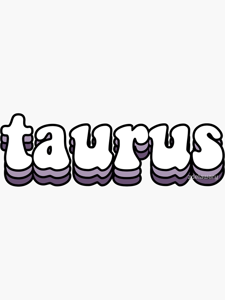 "Taurus " Sticker for Sale by zdelawary | Redbubble