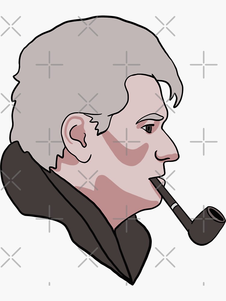 "Jacques Derrida - French Philosophy Meme" Sticker by isstgeschichte ...