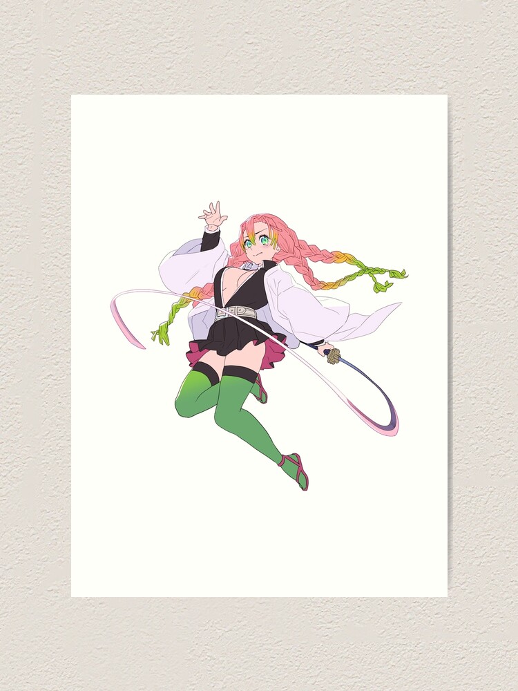 "Kimetsu no Yaiba - Demon Slayer - Mitsuri Kanroji" Art Print by ...