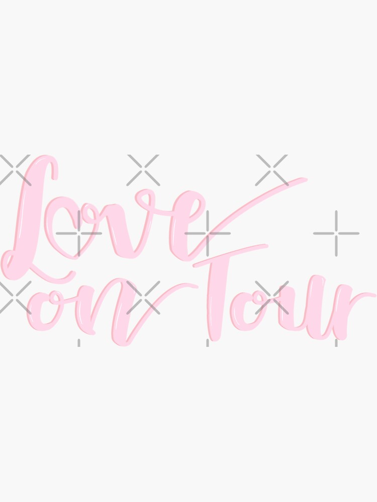 "Love On Tour" Sticker by khushimali | Redbubble