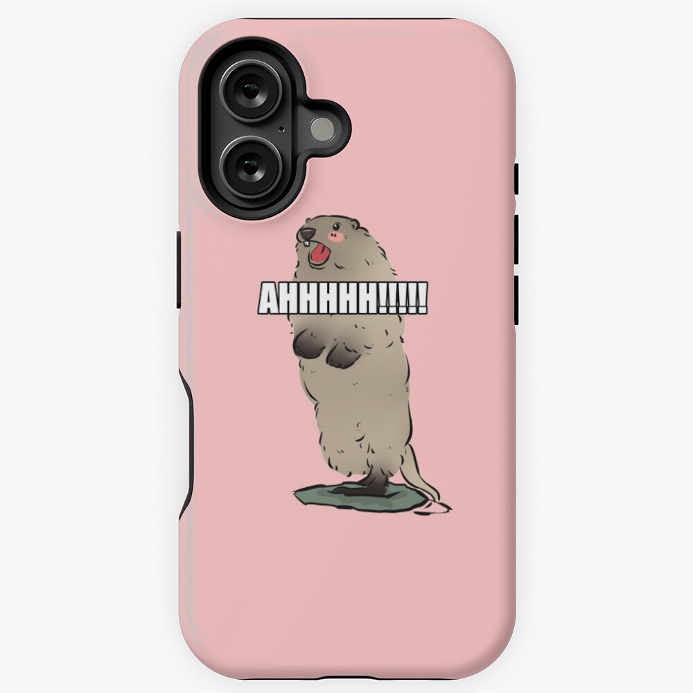 "The AHHHHH!!!!! Marmot" Sticker for Sale by pinkelephant94 | Redbubble