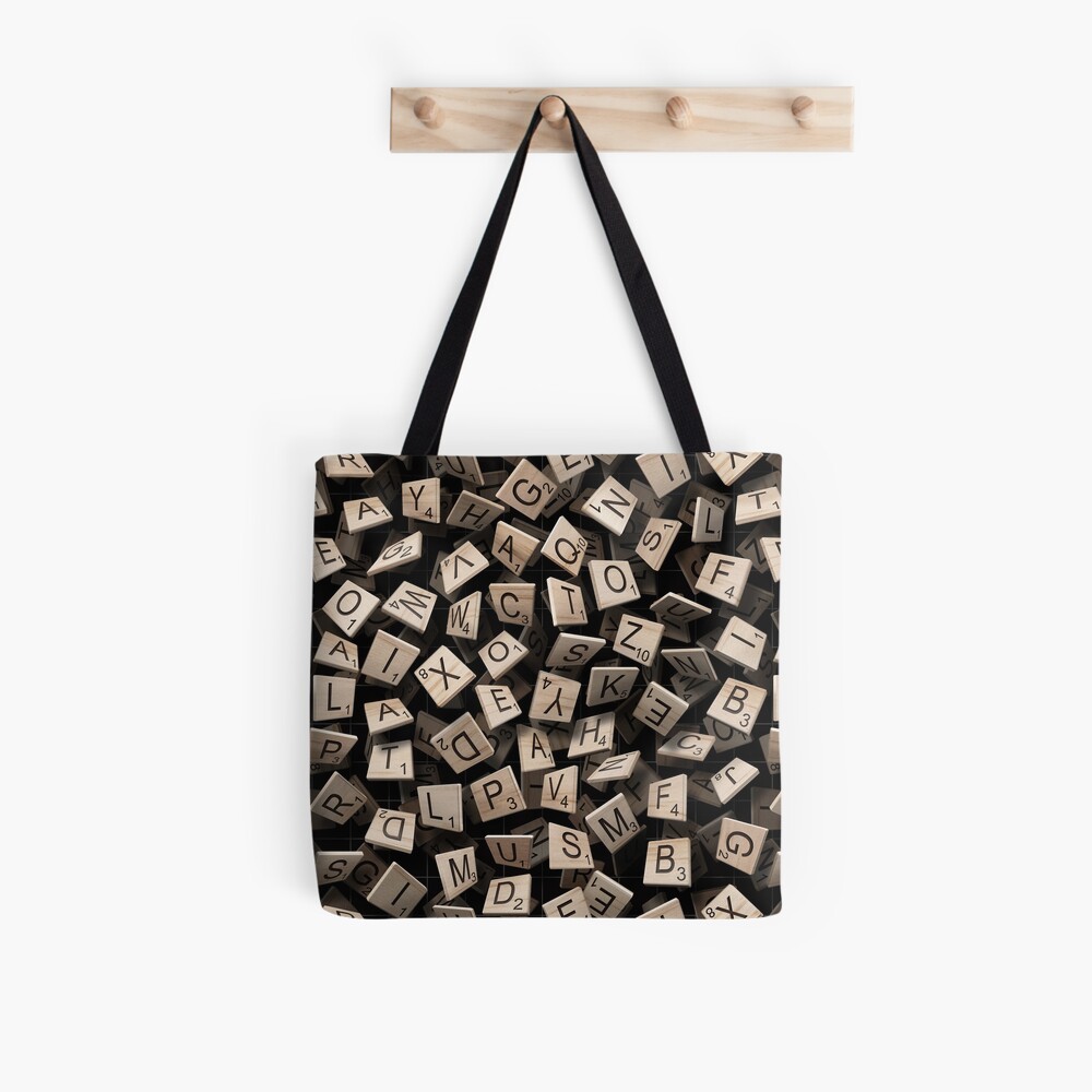 "Scrabble Tile Madness Pattern" Tote Bag for Sale by MaratusFunk ...