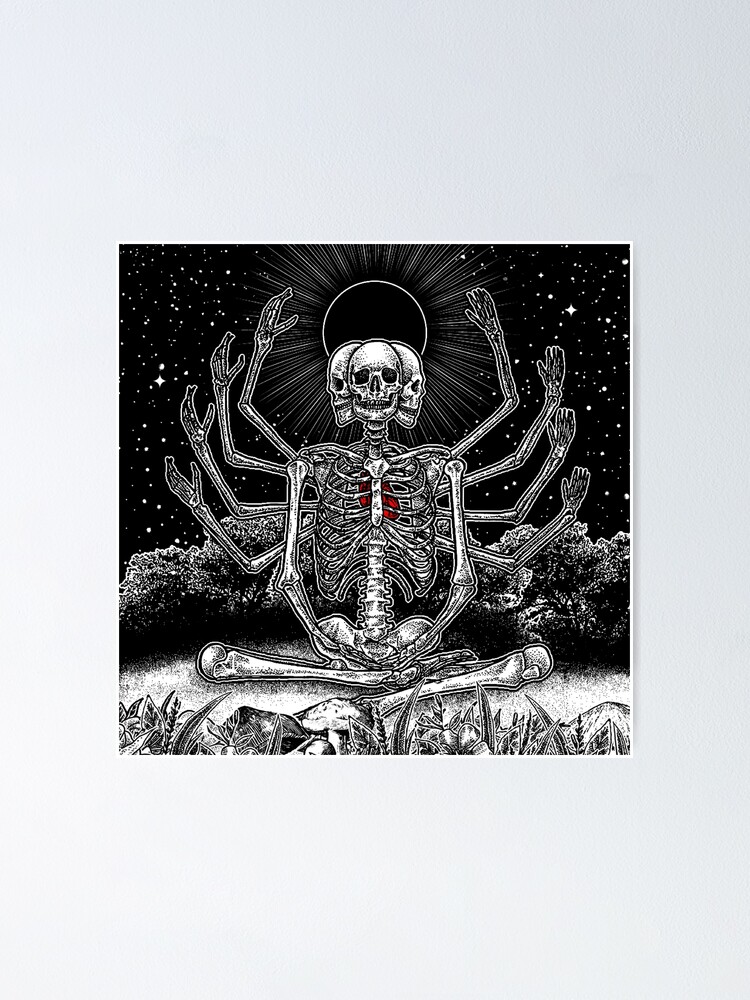 "Skeleton God" Poster for Sale by JunaidMortimer | Redbubble