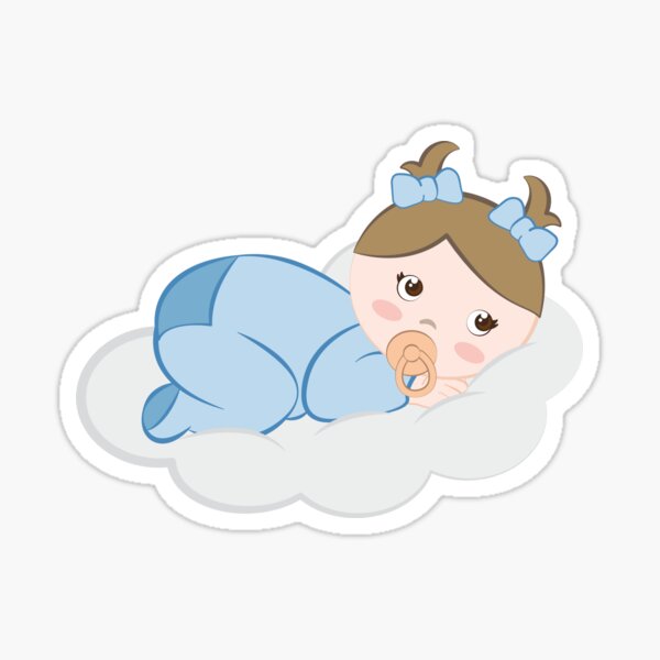 "Blue Baby Girl" Sticker for Sale by rocadisseny | Redbubble