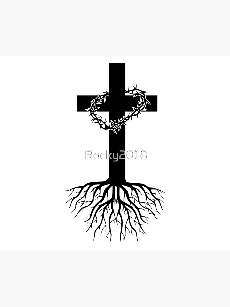 "Jesus cross with roots / religion Christ" Art Print for Sale by ...