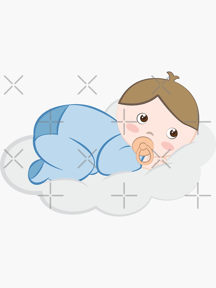 "Blue Baby boy" Sticker for Sale by rocadisseny | Redbubble